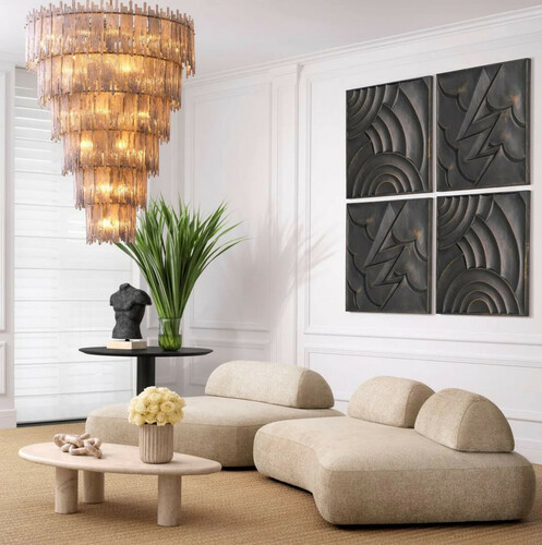Luxus Moderne Wanddeko Wohnzimmer Bild